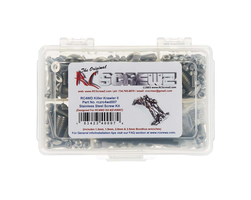 RC Screwz RC4WD Killer Krawler II Stainless Steel Screw Kit — PRO-RC